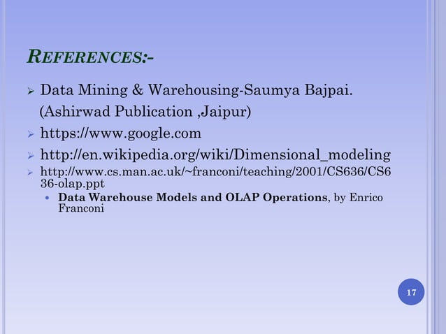 Multidimentional data model | PDF | Databases | Computer Software and ...