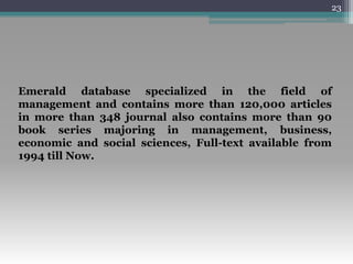 How To use Full-text Databases | PPT