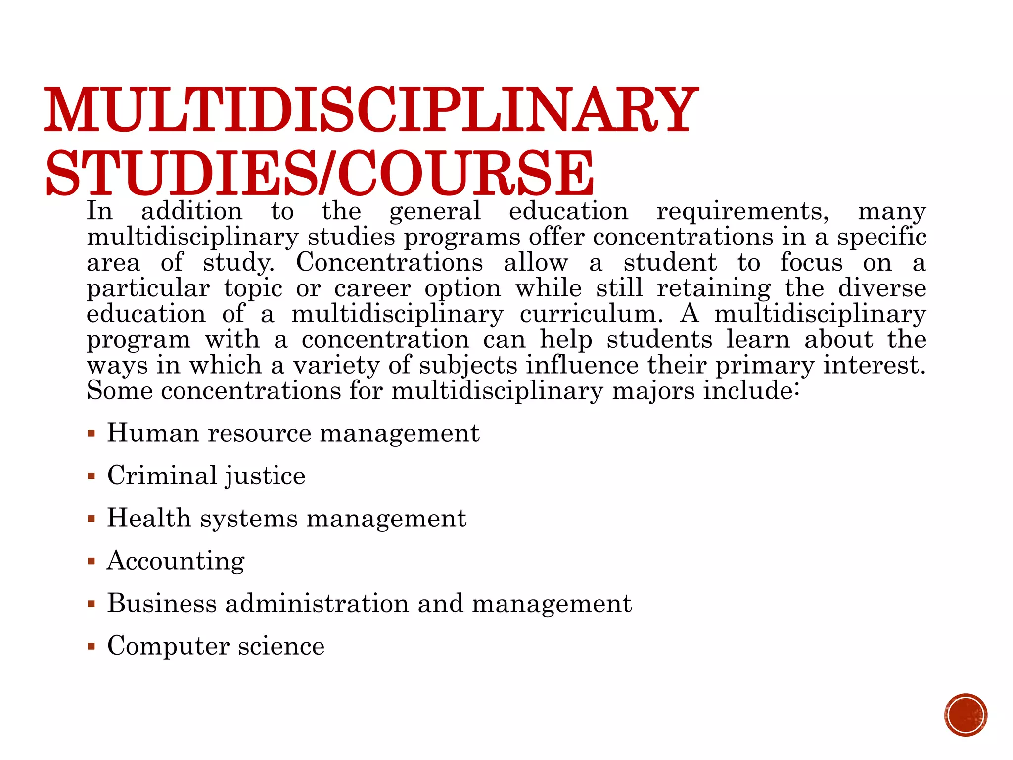 Multidisciplinary | PPTX