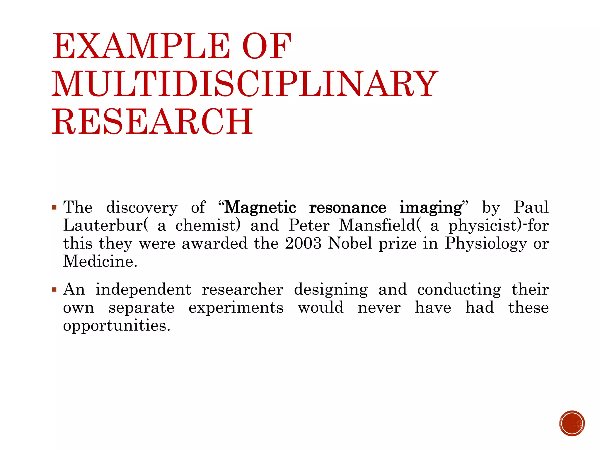 Multidisciplinary | PPTX