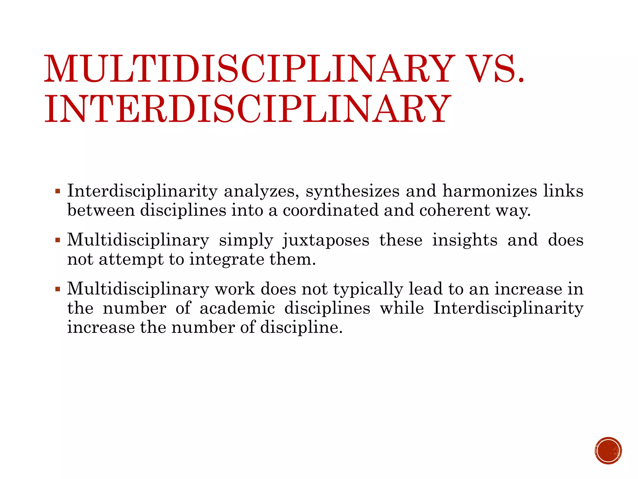 Multidisciplinary | PPTX