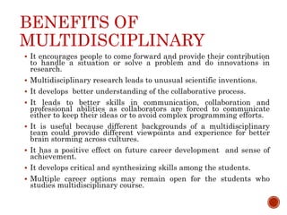 Multidisciplinary | PPTX