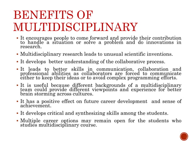 Multidisciplinary | PPTX | Undergraduate Education | College Education