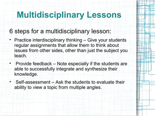 Multidisciplinary approach | PPT