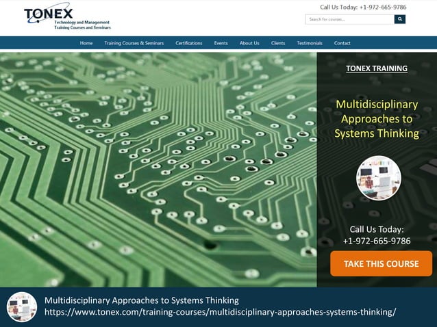 Multidisciplinary approaches to systems thinking | PPT