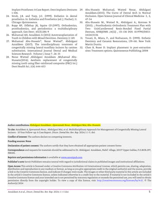 Multidisciplinary Approach for Management of Congenitally Missing.pdf