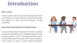 Effective Teamwork in Multidisciplinary Healthcare: Achieving Good ...