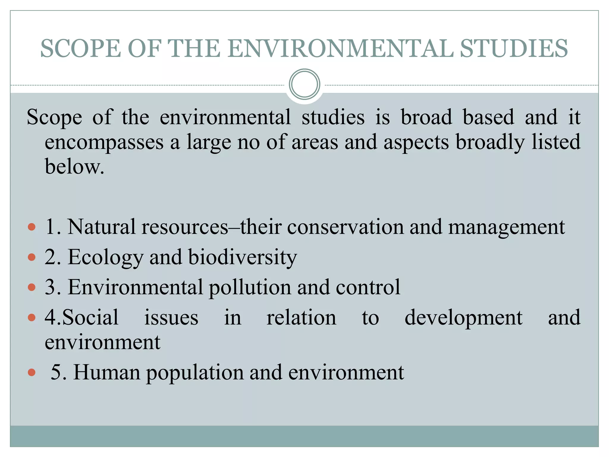 Multidisciplinary nature of enviroment | PDF