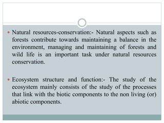 Multidisciplinary nature of enviroment | PDF