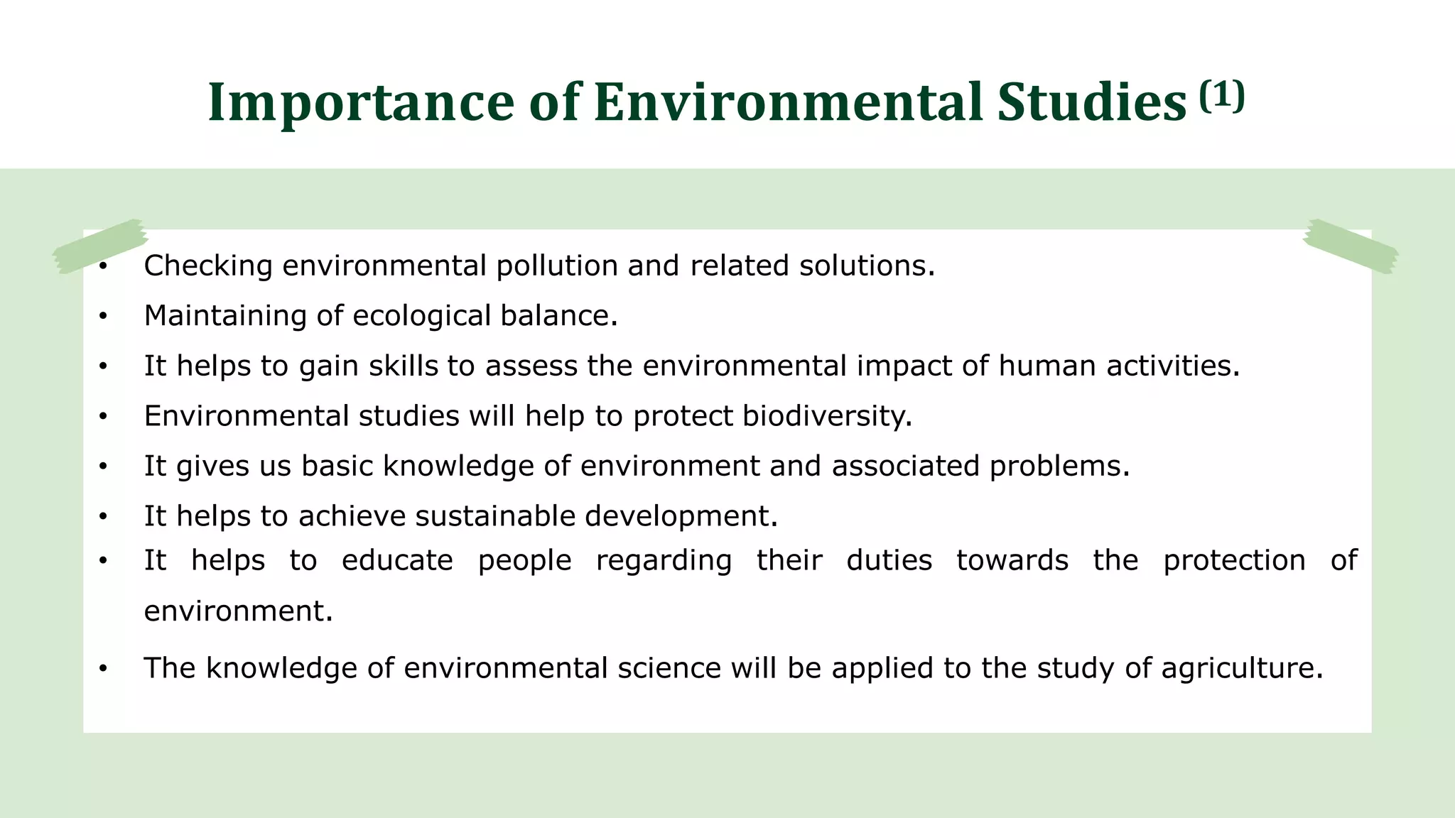 Multidisciplinary nature of enviromental studies.pptx by Jeel Dobariya ...