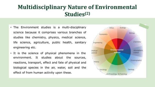 Multidisciplinary nature of enviromental studies.pptx by Jeel Dobariya | PPTX