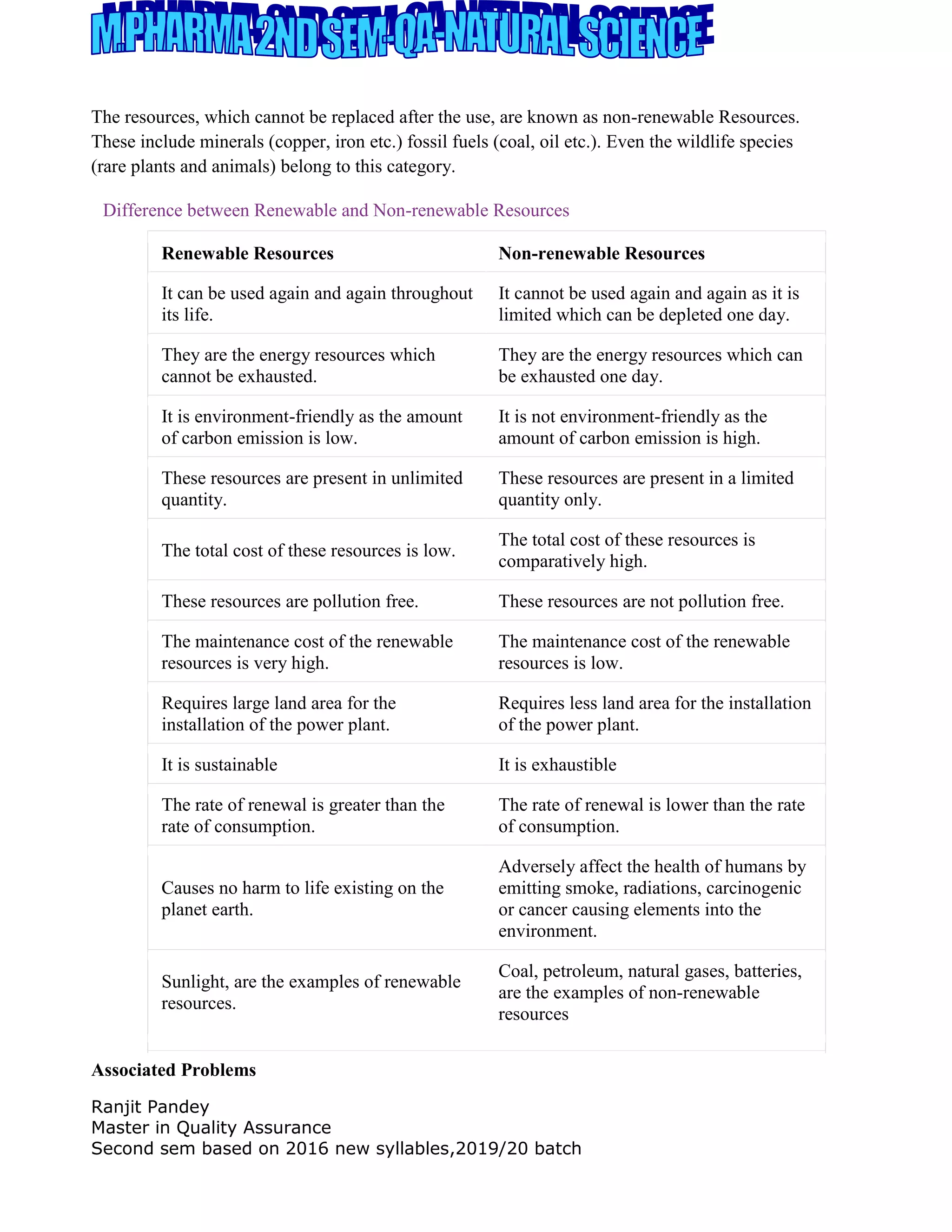 Multidisciplinary nature of environmental studies: Natural Resources ...