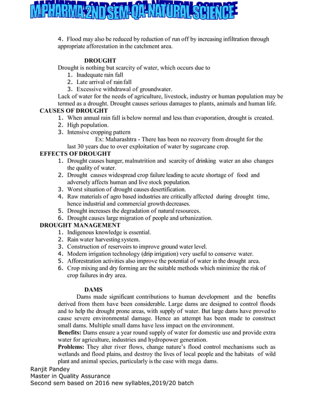 Multidisciplinary nature of environmental studies: Natural Resources ...
