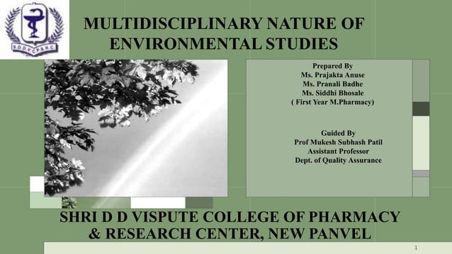 Multidisciplinary nature of_environmental_studies | PPTX