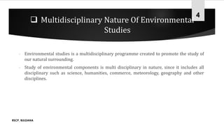 Multidisciplinary nature of environmetal studies | PPT