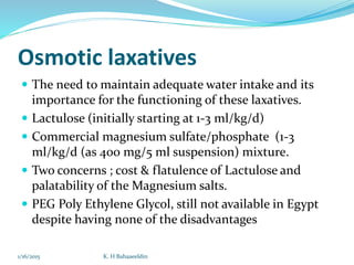 Multidiscipline approach for treatment of chronic constipation alex ...