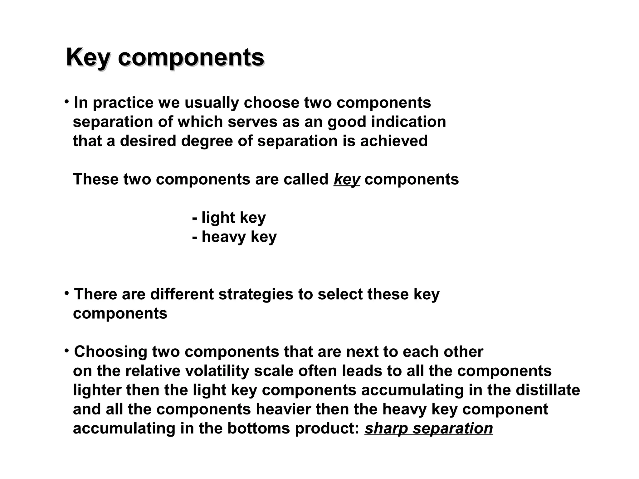 Introduction to multicomponent distillation | PPT
