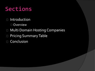 Multi domain hosting | PPT