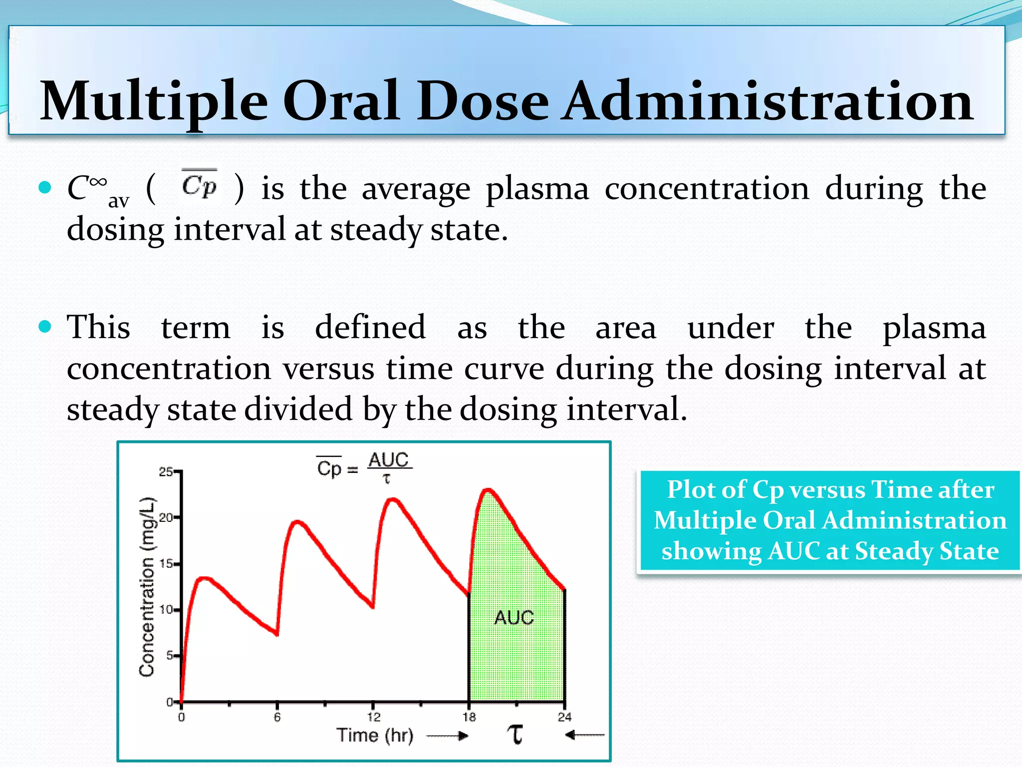 Pharmacokinetics / Biopharmaceutics - Multi dosage regimens | PDF