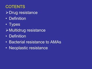 Multi drug resistance | PPTX