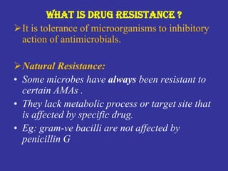 Multi drug resistance | PPTX