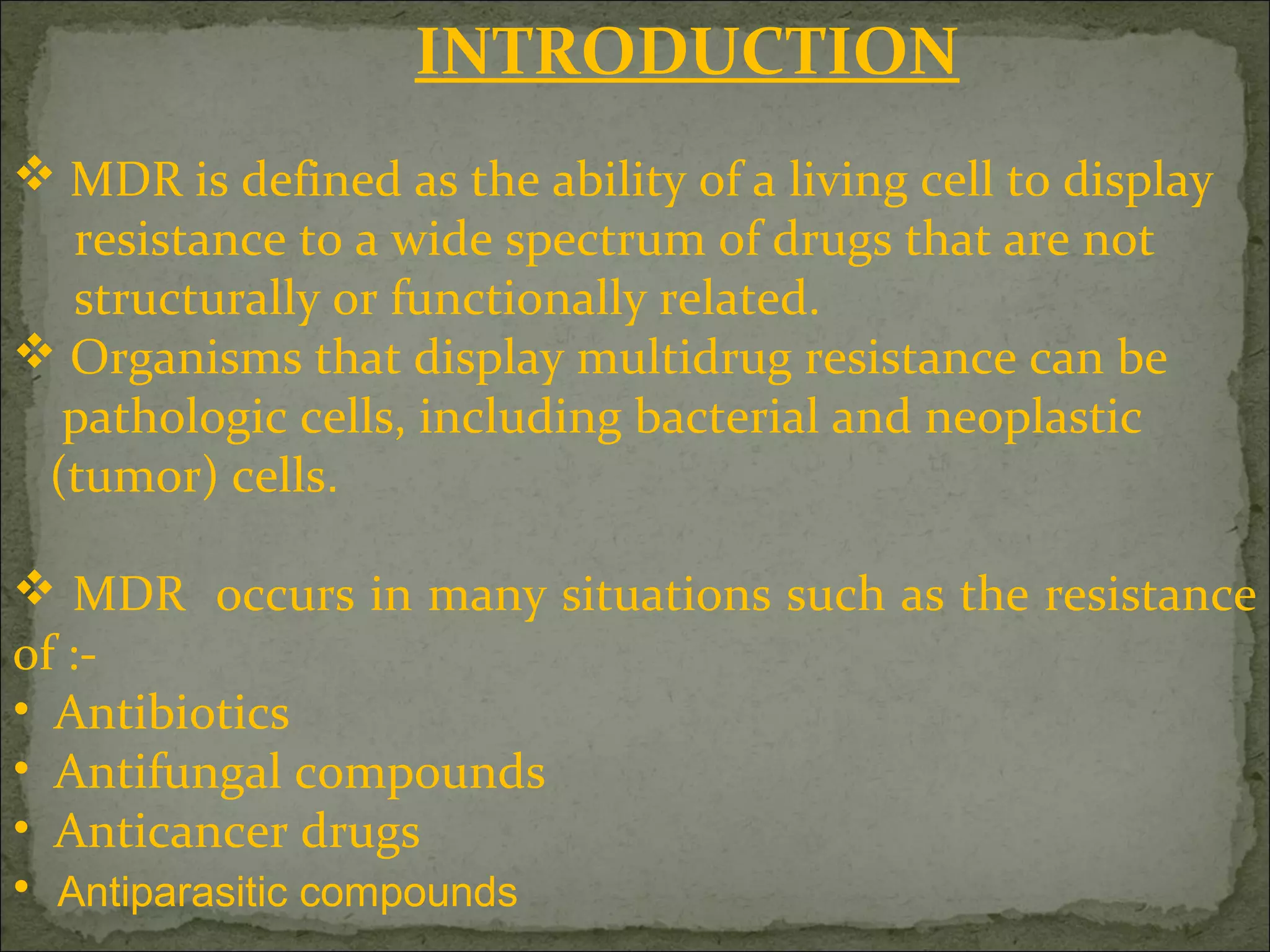 Multi drug resistanse | PPT