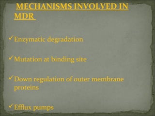 Multi drug resistanse | PPT