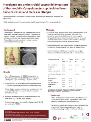 Prevalence and antimicrobial susceptibility pattern of thermophilic ...