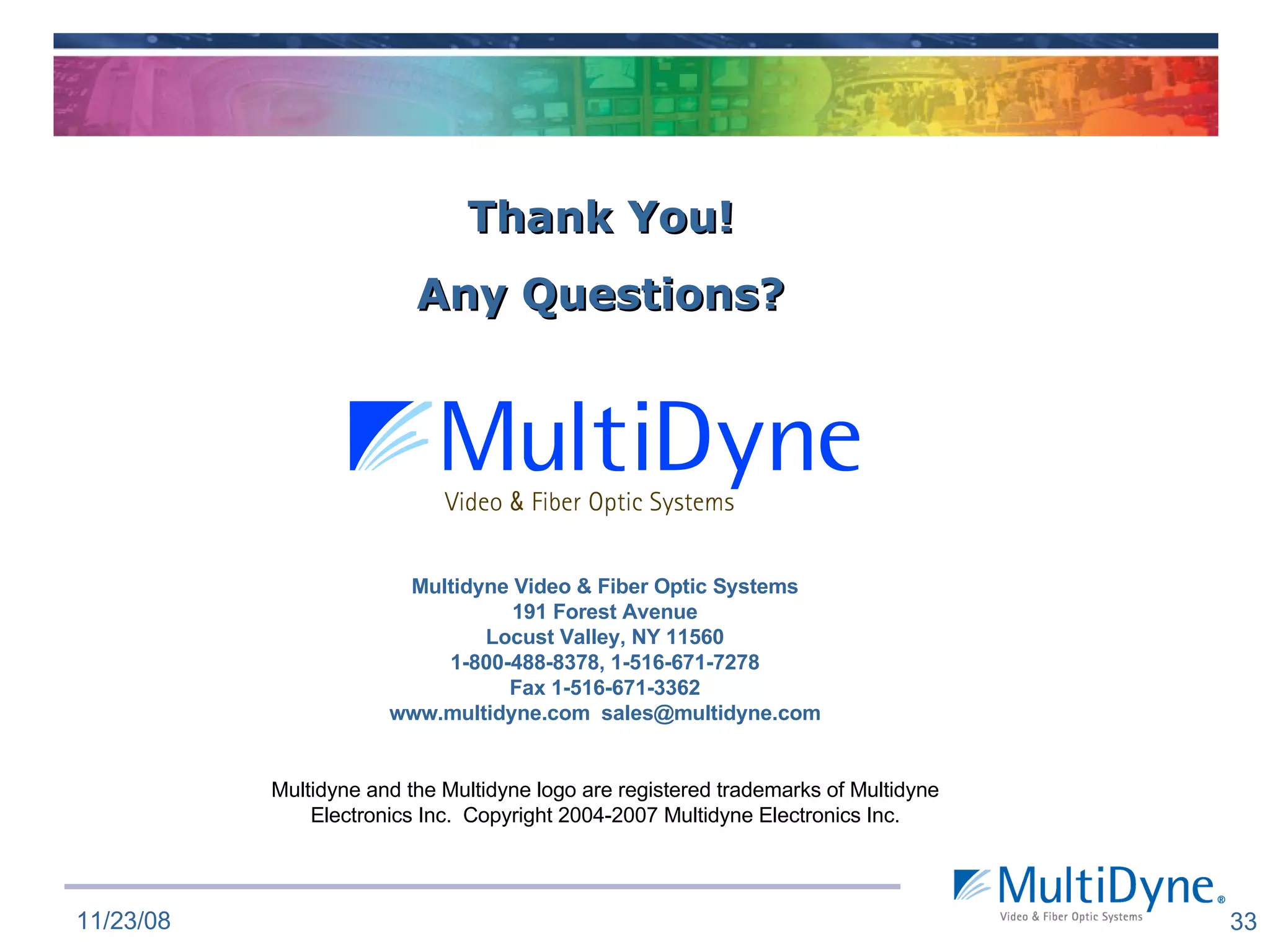MultiDyne Products & Technology V14 | PPT