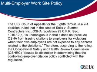 Multi employer w new template use | PPT