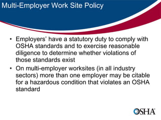 Multi employer w new template use | PPT