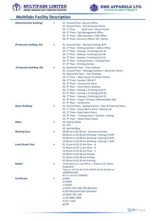 MULTIFABS LIMITED Dyeing factory profile # Porag Abdullah | PDF