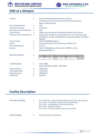 MULTIFABS LIMITED Dyeing factory profile # Porag Abdullah | PDF