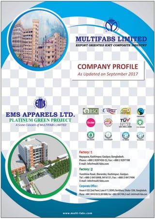 MULTIFABS LIMITED Dyeing factory profile # Porag Abdullah | PDF