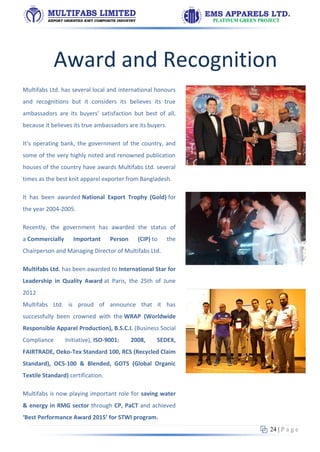 MULTIFABS LIMITED Dyeing factory profile # Porag Abdullah | PDF