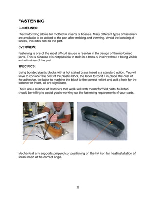 Multifab Thermoforming Guidelines, Rev 6 4 09 | PDF