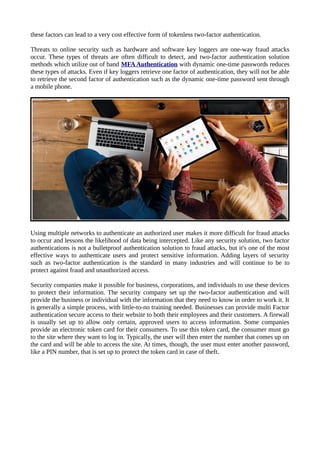 Multi Factor Authentication | PDF