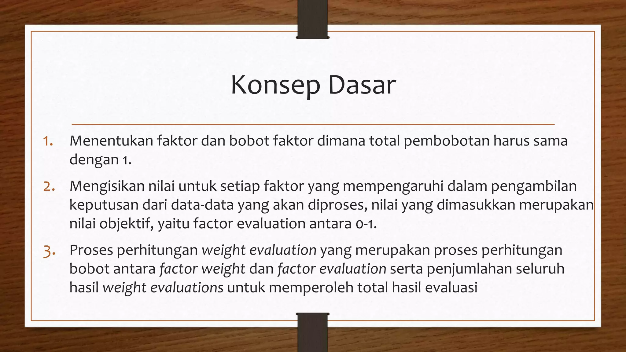 Multifactor evaluation process (mfep) | PPTX