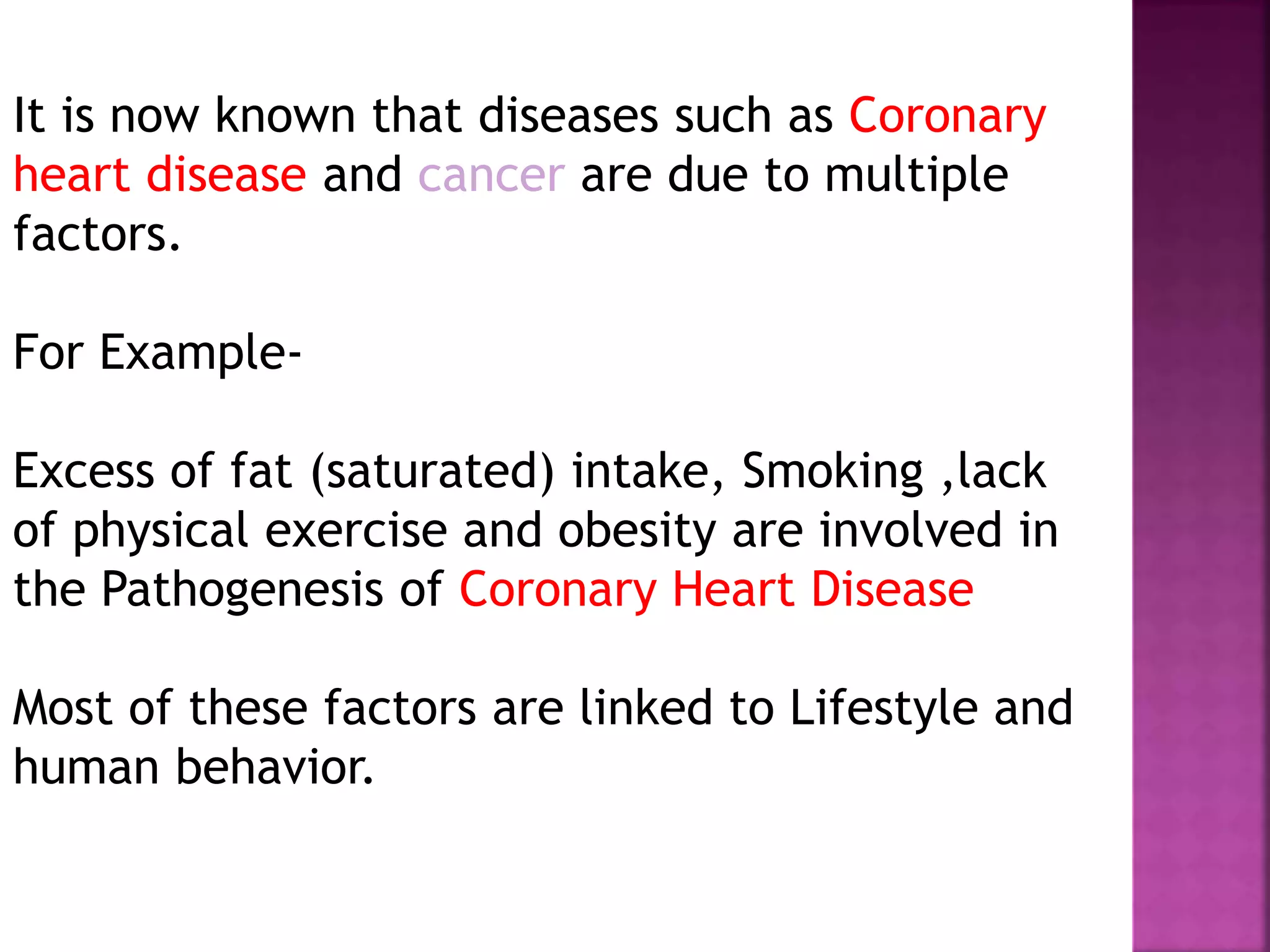Multifactorial causation of disease | PPTX