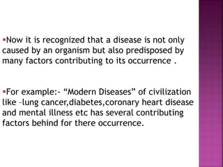 Multifactorial causation of disease | PPTX