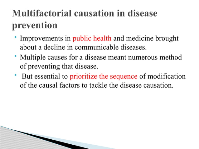Multifactorial theory of disease causation.pptx | Heart and ...