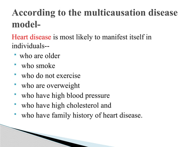 Multifactorial theory of disease causation.pptx | Heart and Cardiovascular Diseases | Diseases ...