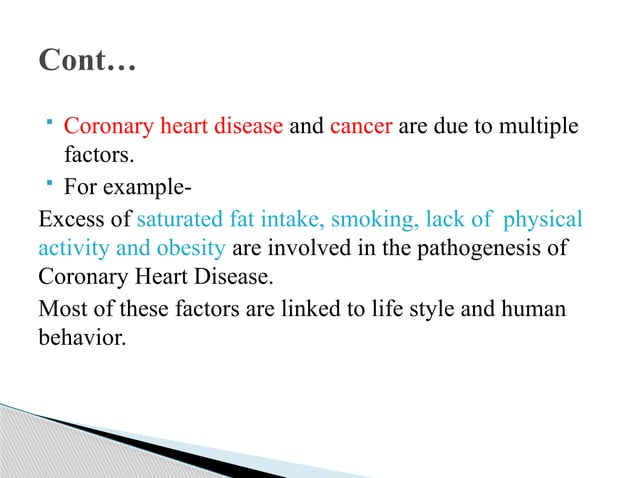 Multifactorial theory of disease causation.pptx | Heart and Cardiovascular Diseases | Diseases ...