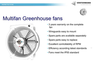 Multifan greenhouse ventilation | PPTX