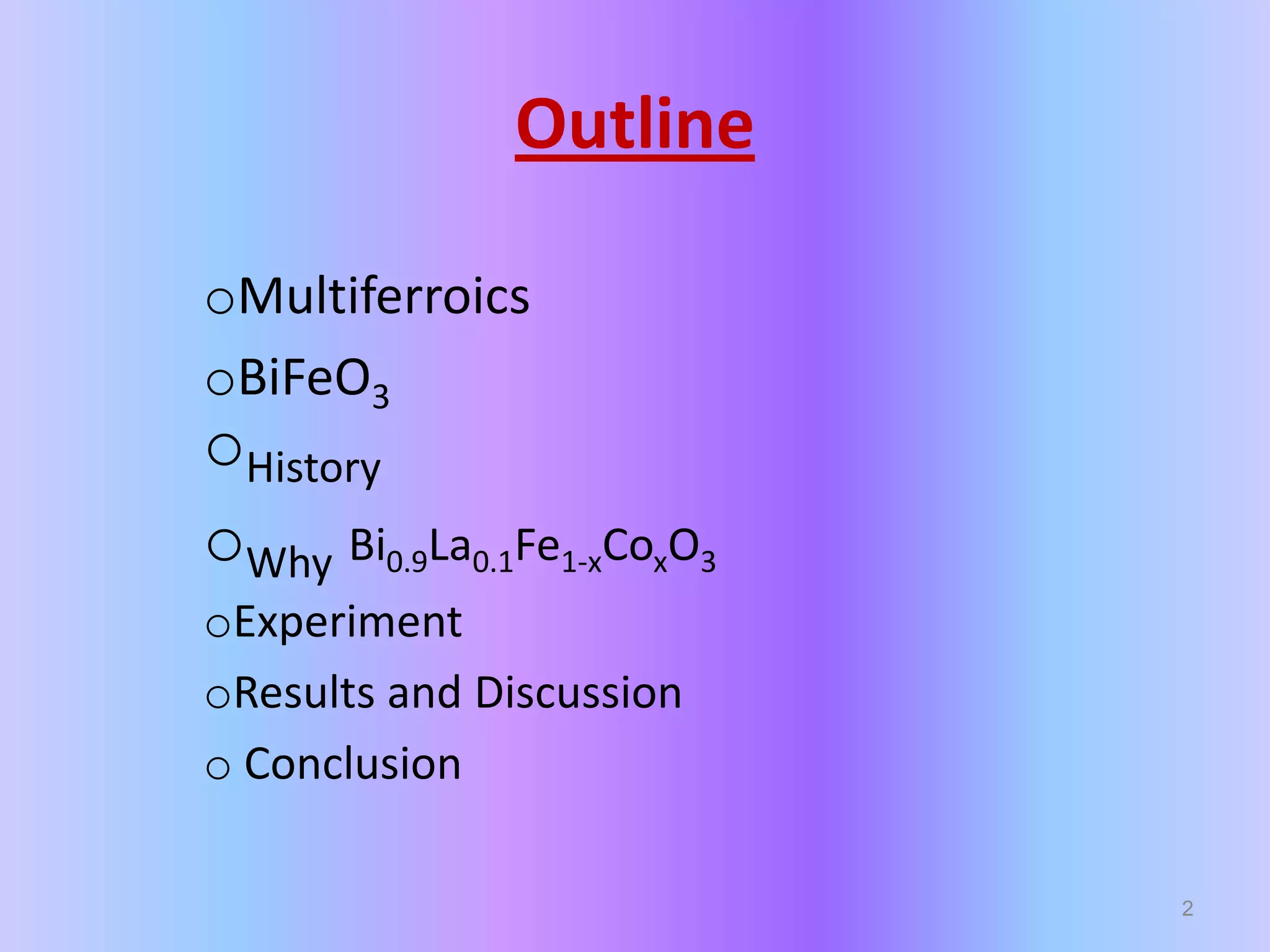 Multiferroic materials | PPTX