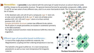 Multiferroic project literature survey | PPTX