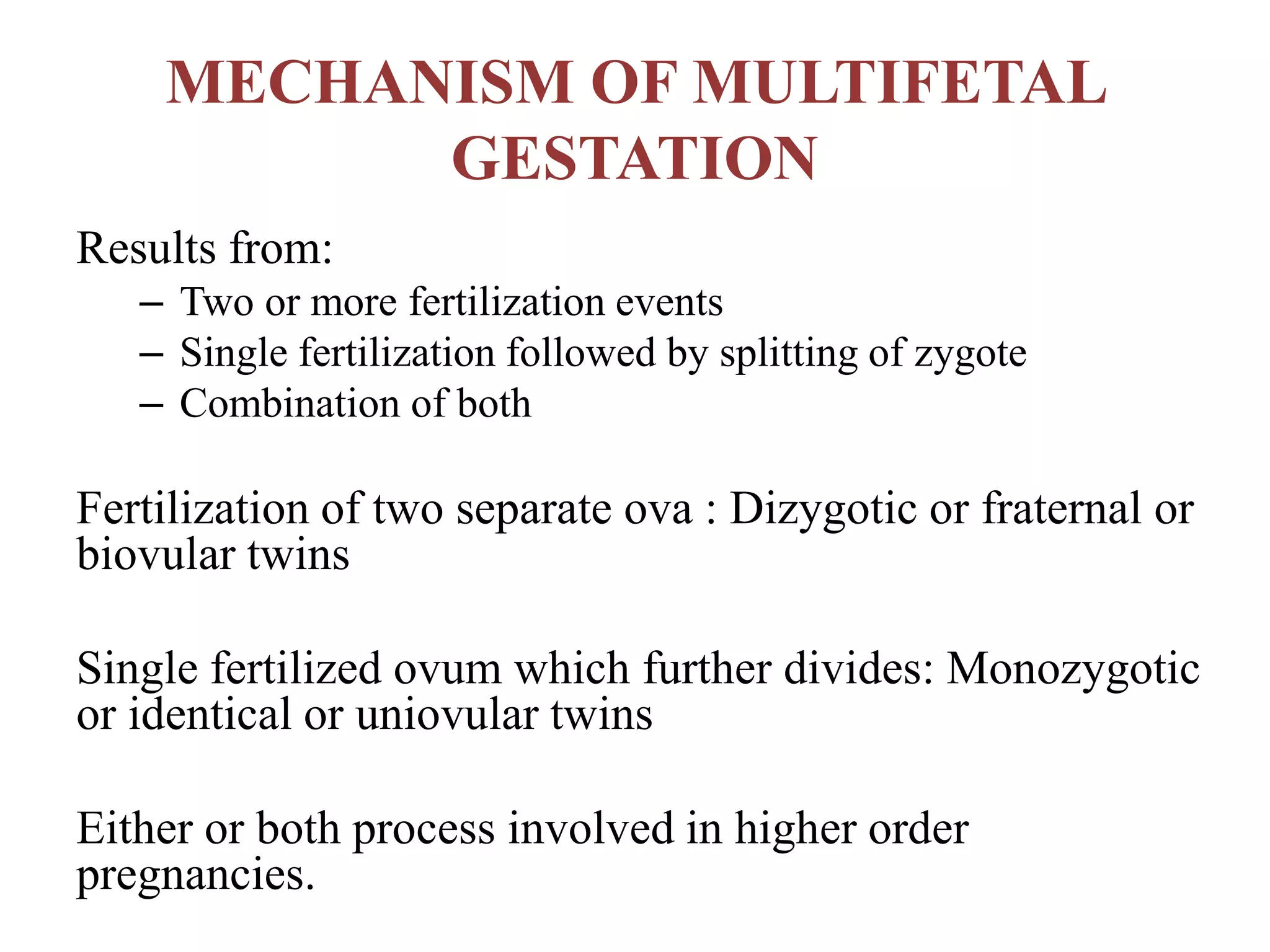 Multifetal gestation | PPTX