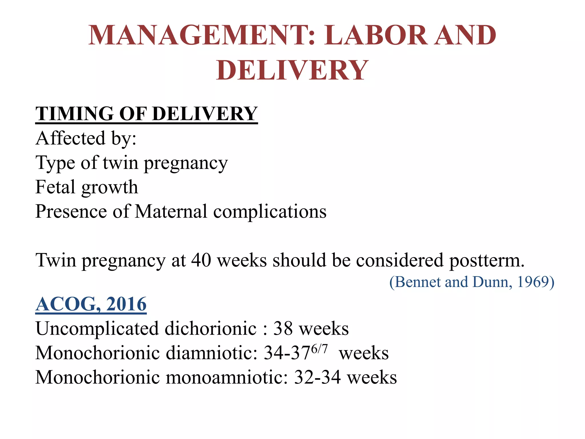 Multifetal gestation | PPTX
