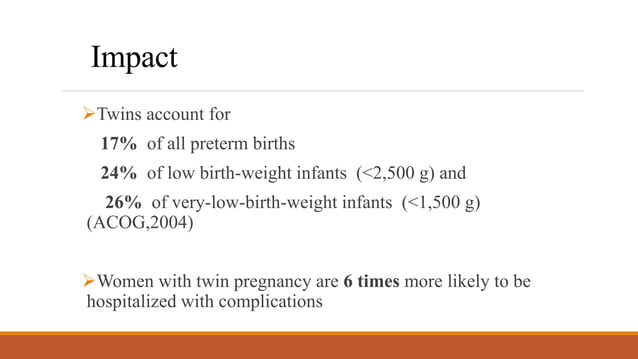 Multifetal pregnancy (Twins Pregnancy) | PPTX
