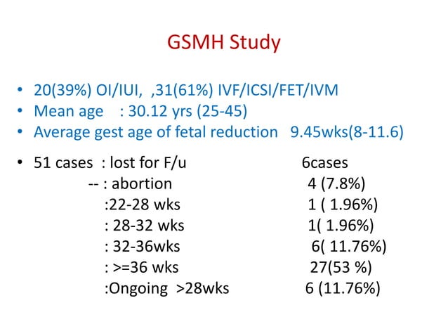 Multifetal pregnancy fetal reduction | PPTX